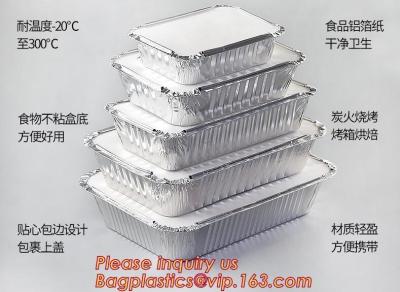 China With paper lids clear lids FDA certificate food grade disposable 700 1000ml 1200ml 7" 8" 9" aluminum foil food BAGEASE for sale