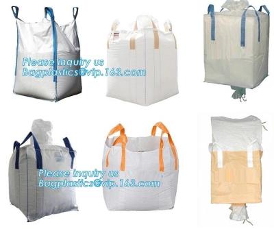 China Custom size fibc jumbo PP woven big bag super sack for cement or sand packing,Virgin Polypropylene PP Woven Big Bulk Bag for sale