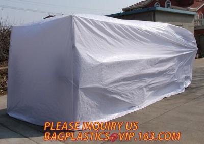 China Waterproof PE Drawstring Dumpster Container Liners 6MIL 30 Yard for Waste Disposal for sale