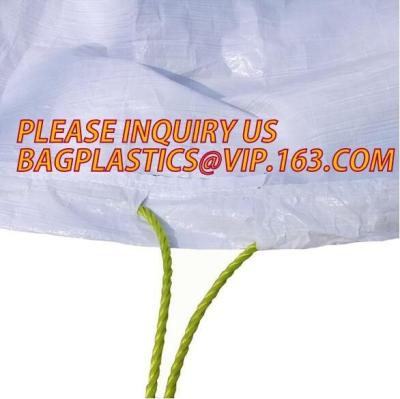 China 4mil 20 Yard Open Top Drawstring Dumpster Container Liner Polyethylene Waste Disposal for sale