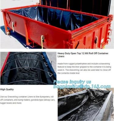 China Transparent Open Top 8mil Roll Off Container Liners,6 Mil Waterproof Open Top Roll Off Container Liners,Outdoor Dumpster for sale