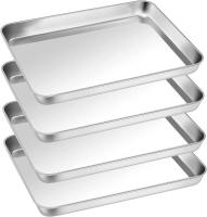 China Stainless Steel Baking Cookie Sheet Set 4 Sizes 23x17x2.5cm Non Toxic Durable for sale