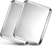 China Stainless Steel Baking Cookie Sheet Set 4 Sizes 23x17x2.5cm Non Toxic Durable for sale