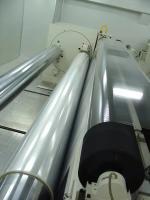 China 200v Stretch Film Rewinding Machine Touch Screen PLC Control for sale