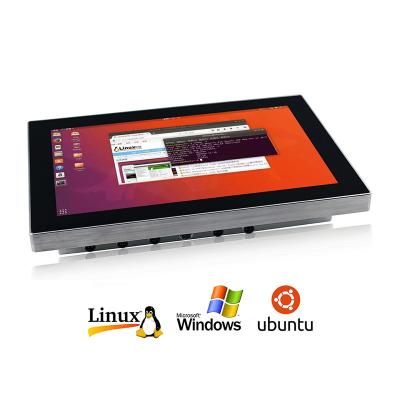 Cina Desktop computer fissato al muro dello schermo attivabile al tatto, pc impermeabile del touch screen di Linux RJ45 in vendita