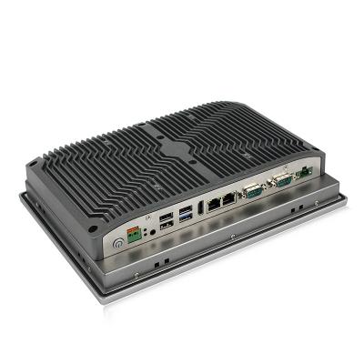 Cina PC incastonato industriale Fanless a 10 pollici J1900 RS232 RS422 RS485 del pannello di tocco in vendita