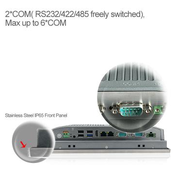中国 食料生産のためのステンレス鋼X86 Ip65 Win10 HMIのパネルのPC 販売のため