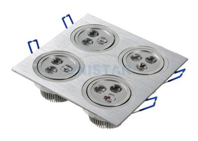 China 12W diodo emissor de luz Recessed retangular Downlight, branco fresco 1080lm AC85 - 265V para a exposição, hotel, escritório à venda