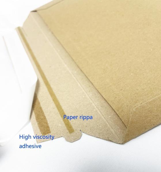 Quality Convenient and Durable Delivery Package Recycled Kraft Expandable Rigid Mailer for sale