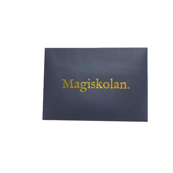 Quality Gift Envelope Foil Stamp Logo Printing A4 Invitation Blue Pearlescent Paper for sale