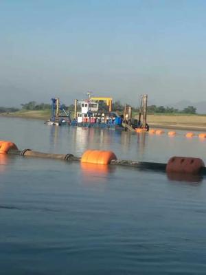 China orange color high buoyancy HDPE pipe floater for river sand extraction for sale