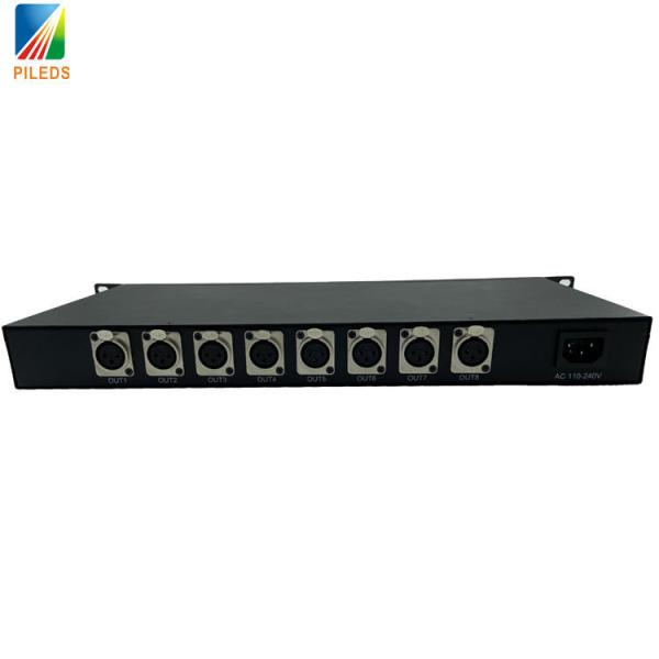 8 ポート DMX 512 ディコーダー RGB LED コントローラー SPI DMX のオンライン コントロール