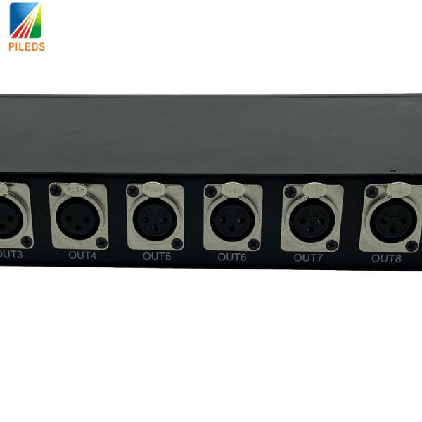 8 ポート DMX 512 ディコーダー RGB LED コントローラー SPI DMX のオンライン コントロール