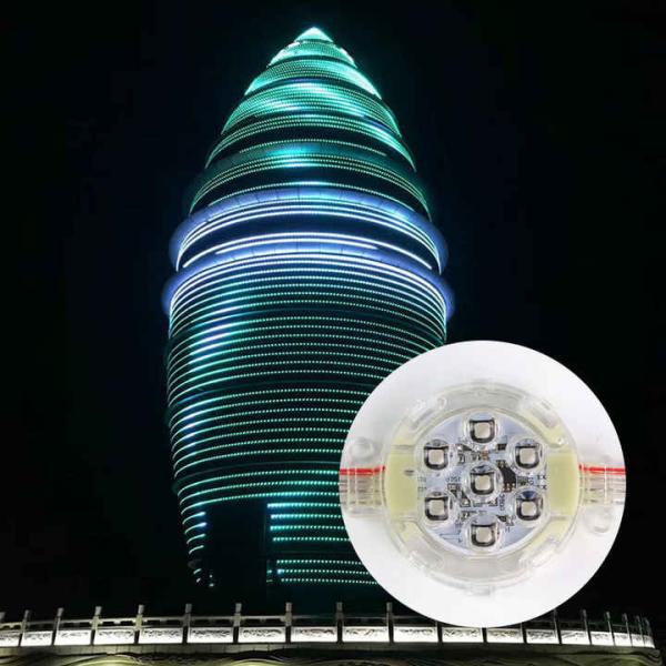 IP67 DC24V 50MM LED ピクセルライト フルカラー ブレイクポイント 連続伝送 明るい