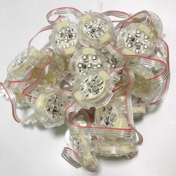 IP67 DC24V 50MM LED ピクセルライト フルカラー ブレイクポイント 連続伝送 明るい
