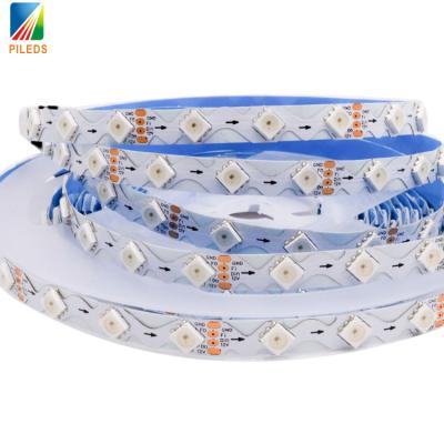 China 60LEDs/M S shaped LED Pixel Light Strip SMD5050 RGB IP65 LED Strip DMX/SD Card Control for sale