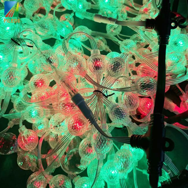 3D Luminous Ball String Light - side view