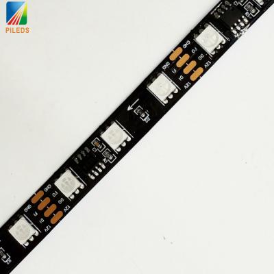 FW1934/TM1934 60LEDs/m RGB Digital Smart Strip Light Black PCB 20IC/m IP20 Pixel LED Strip Light for Decorative Lighting