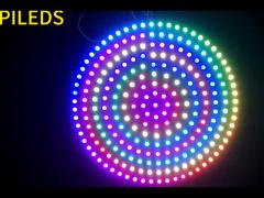 Luz de pixel de círculo RGB personalizável WS2812 SK6812 Adresável Black White PCB Board DIY 5050 5V WS2812B Angel Ring