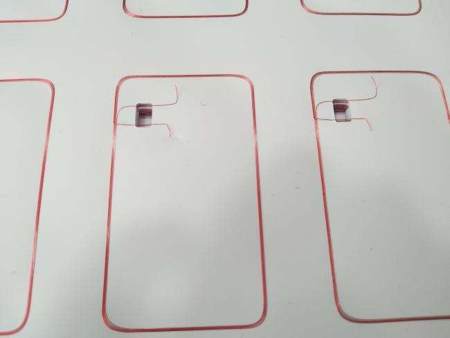 Finished INLAY sheet with embedded antenna