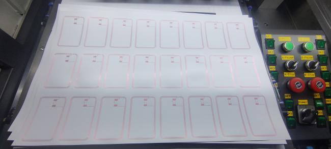 RFID card inlay sheet with perfectly embedded copper wire antenna