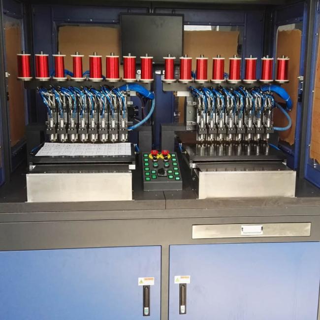 Operation view of Prelam Sheet Antenna Implanter Machine