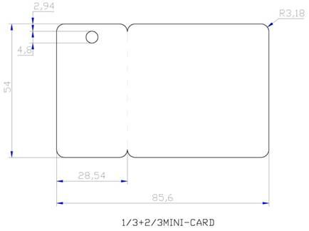 Sample output of custom-shaped cards