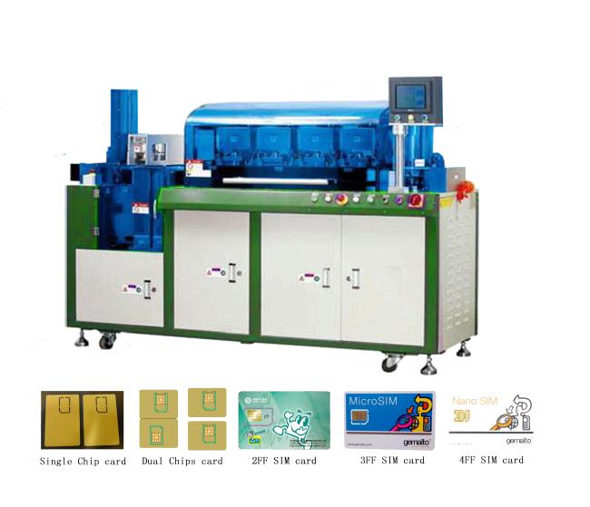 All-In-One SIM Card Punching Machine in operation