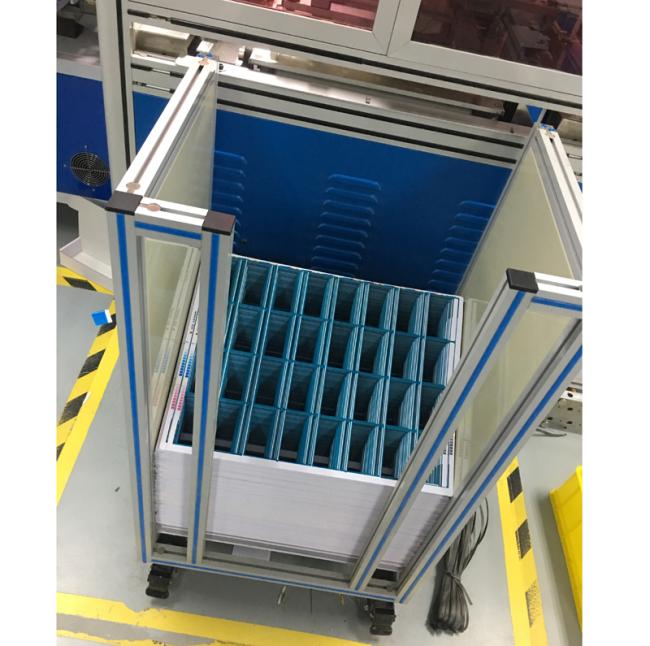 Finished punched cards being sorted