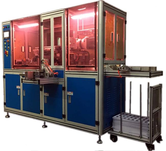 Full Automatic PVC CR80 Cards Die Cutting and Sorting Machine YLPS-1 in operation