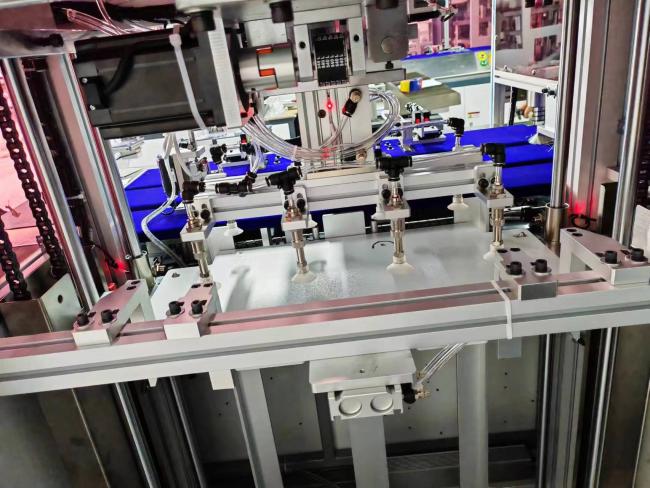 AC 380V Plastic Card Punching Machine in operation