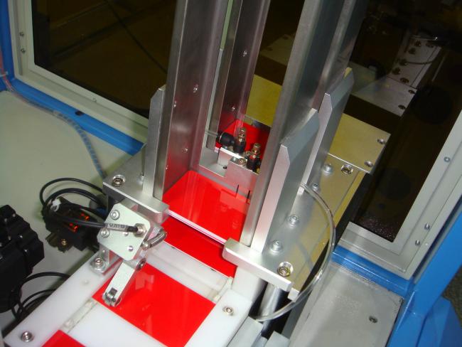 YIME-1 machine close-up showing precision components