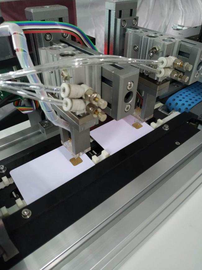 Card printing machine operation panel