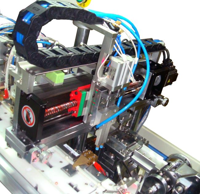 Close-up view of YIME-1 Card Milling and Embedding Machine in operation