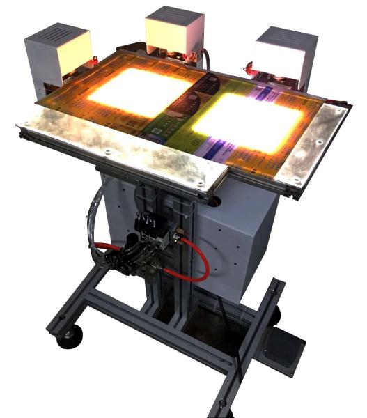 Quality Manua RFID Inlay Sheet Collator And Bonder With Temperature Control System for sale