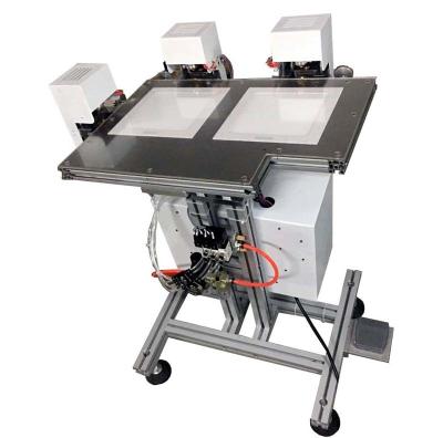 China Manual Contactless Card Inlay Production Line Smart Card Sheet Collator And Bonder for sale