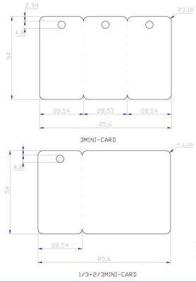 China Special Shape CR80 3 Tag Key Card Puncher YL-3TP For CR80 Card And Big Card for sale