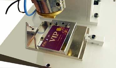 China Relay Controlled Manual IC Card Implanting Machine For Implanting The Single Chips for sale