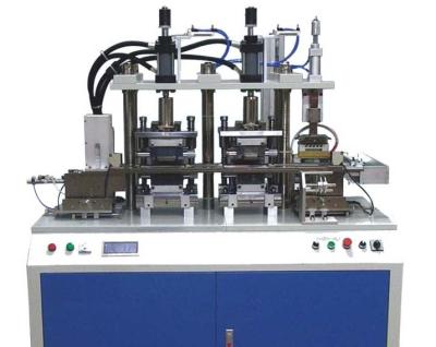 China PLC Control Card Embossing And Tipping Machine 2.5KW With Two Embossing Stations for sale