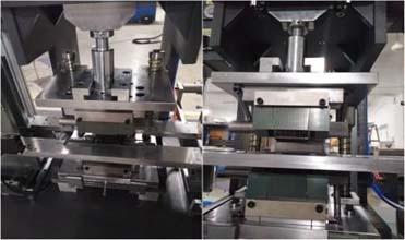 China PLC Control Card Embossing And Tipping Machine 2.5KW With Two Embossing Stations for sale