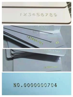 China PLC Controlled Plastic Card Hot Foil Stamping Machine Card Concave Code Gilding Machine for sale