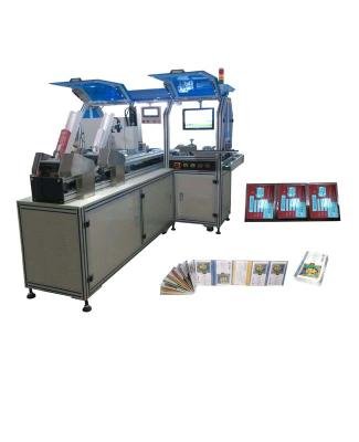 China Zigzag Card Packaging Machine Automatic For Double Cards Or Insert Mini Booklet for sale