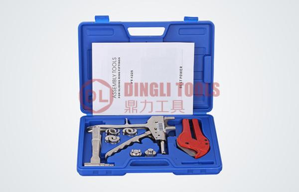 DL-1225 Utensile per pressa per tubi assiale personalizzato Strumento portatile per raccordi per tubi S5