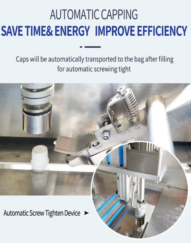 Automatic Bakery Jam Baby Food Fresh Juice Ketchup Sauce Big Bag Rotary Pouch Packing Machine
