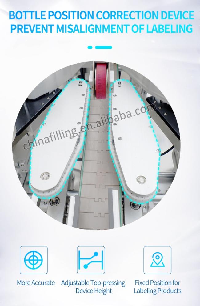 Two-Side Water Sachet Yogurt Wine Wrap Round Bottle Label Labeler Automatic Sticker Labeling Machine