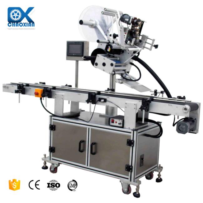 Pipe Flat Name key Price Tag Gum Labeler Self-adhesive Label Applicator Top Labeling Machine