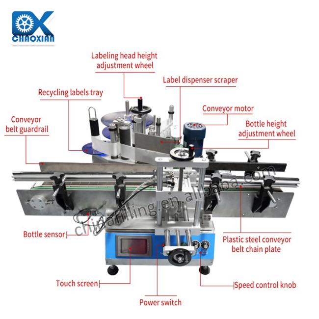 Tabletop Apply Metal Auto Digital Label Applicator Systems with Sticker Printing Equipment