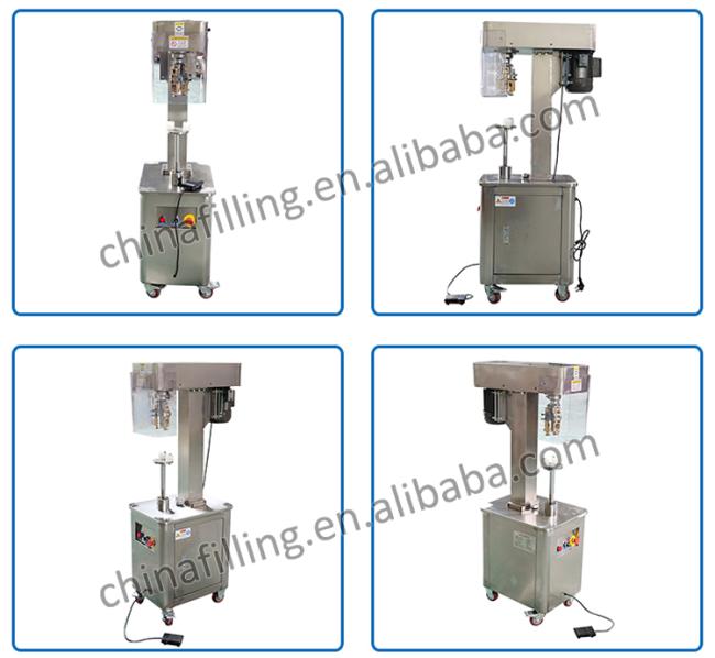 High Speed Semi Automatic Whisky ROPP Flip Top Closures Capping Screw Glass Bottle Cap Capper