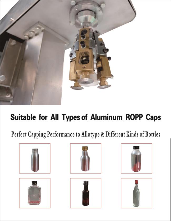 Ampoule Pepper Irregular Shape Glass Bottle Sealing Machine ROPP Cap Sealing Machine Manual