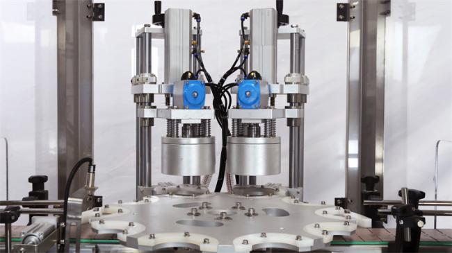 Jar Screw Cap tightener with Cap Elevator Pneumatic Vacuum Automatic Bottle Capping Machine